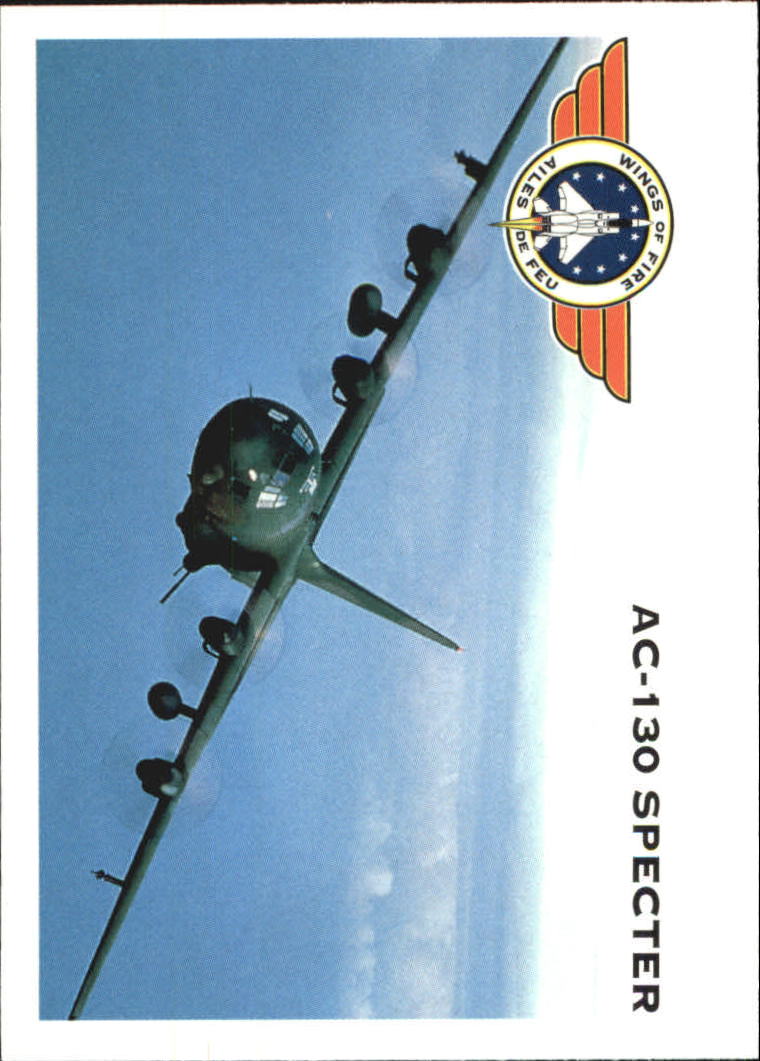 1992 Panini Wings of Fire #26 AC-130 Specter Gunship - NM-MT