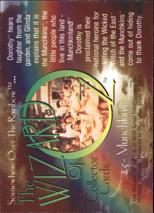 1996 DuoCards The Wizard of Oz #25 Munchkins - NM-MT