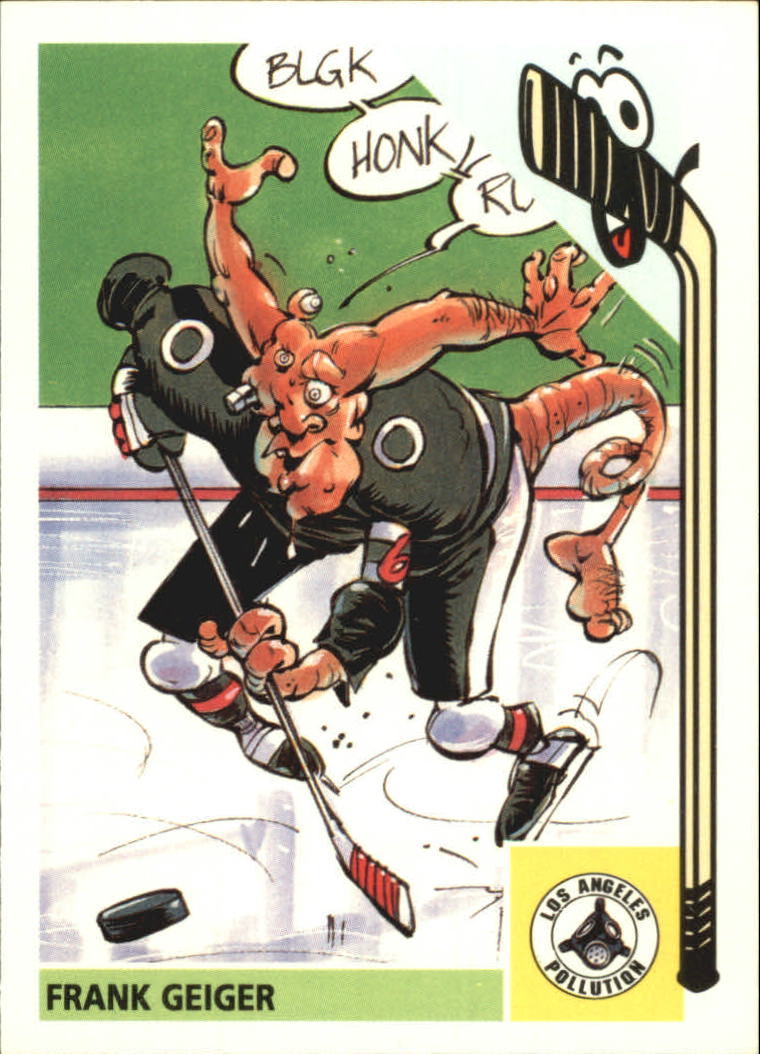 1992 Panini Action Hockey Freaks #34 Frank Geiger - A8965 - NM-MT