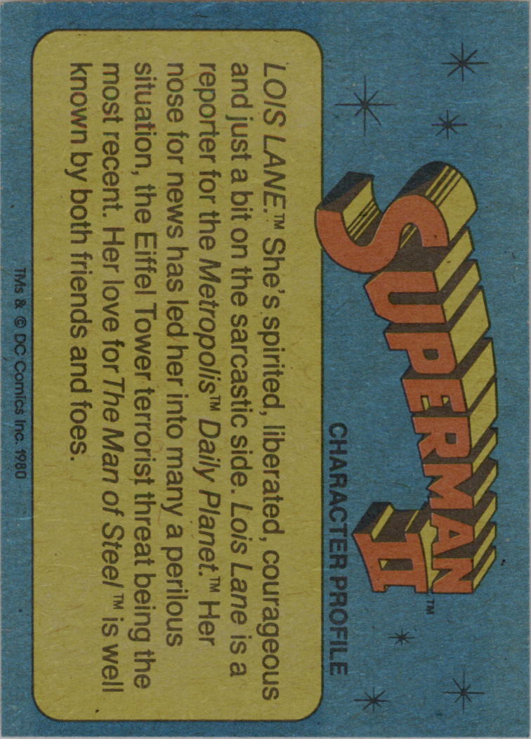 1981 Topps Superman II #3 Clark Kent - Reporter - NM-MT+