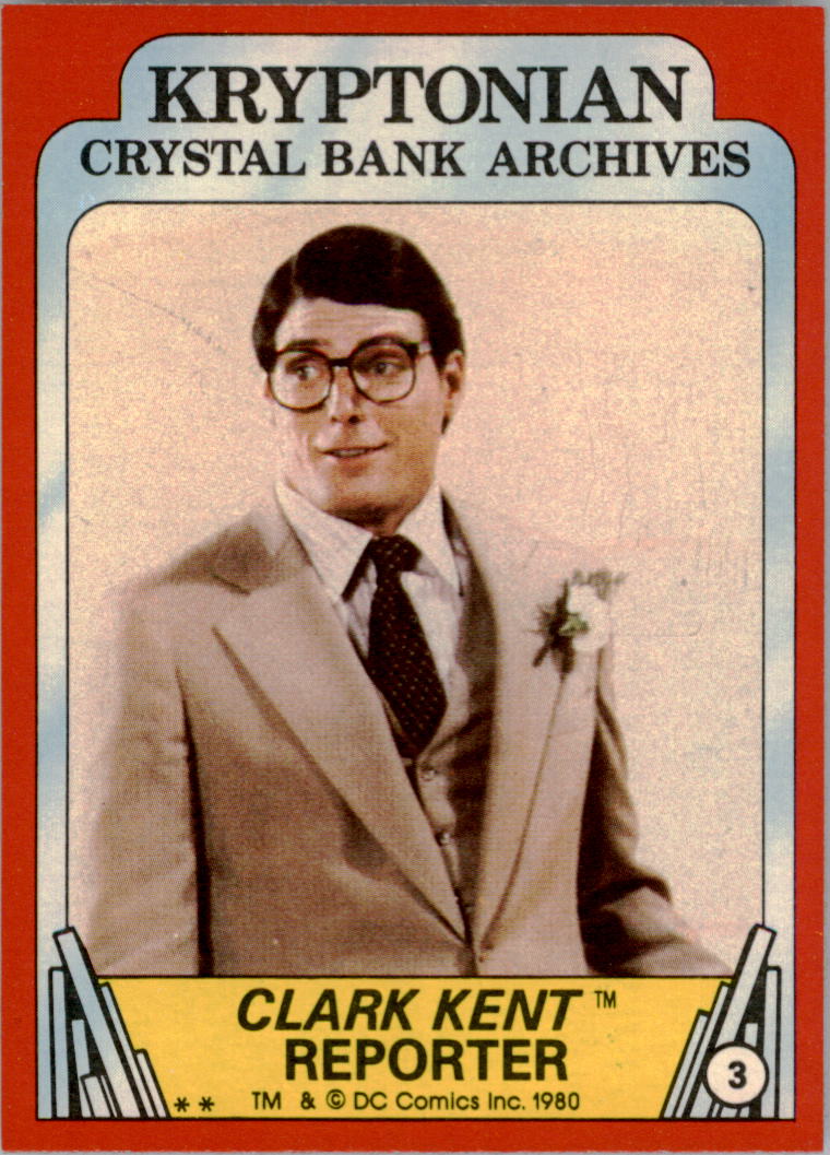 1981 Topps Superman II #3 Clark Kent - Reporter - NM-MT+