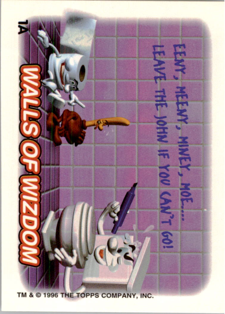 1996 Topps Bathroom Buddies #1A Clean Dean - NM-MT