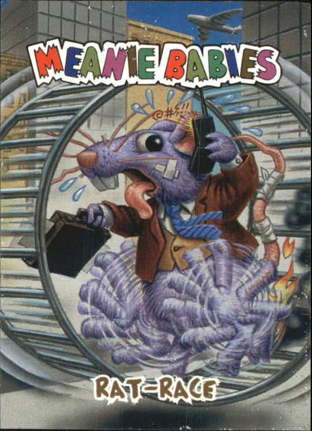 1998 Comic Images Meanie Babies #37 Rat-Race the Rat - NM-MT