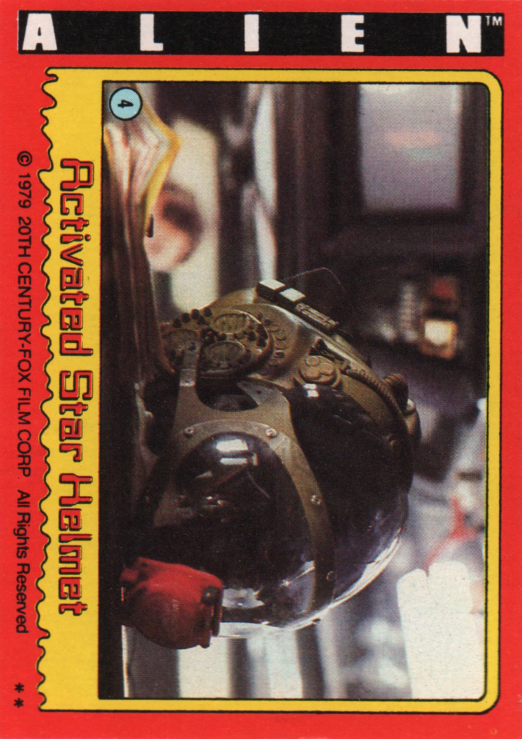 1979 Topps Alien #4 Activated Star Helmet - NM-MT