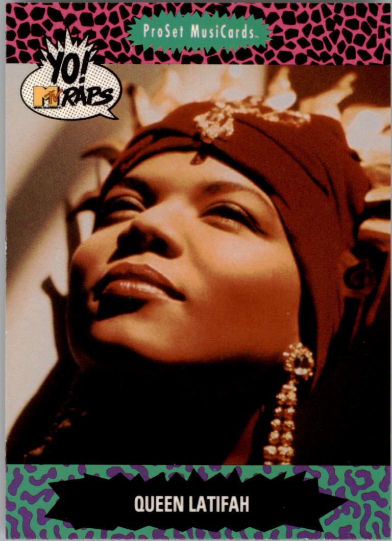 1991 Pro Set YO! MTV Raps Complete Series #139 Queen Latifah - NM-MT