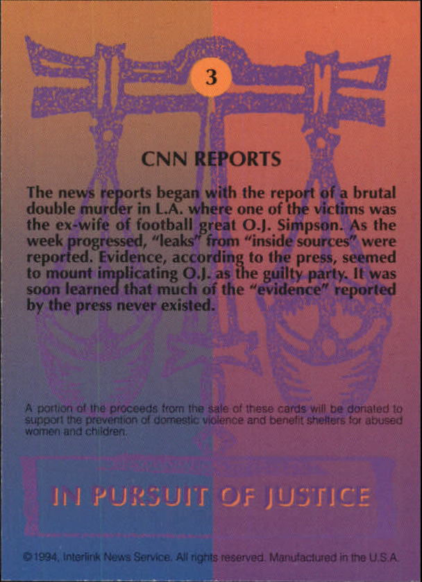 1994 Interlink In Pursuit of Justice The Simpson Case #3 CNN Reports ...