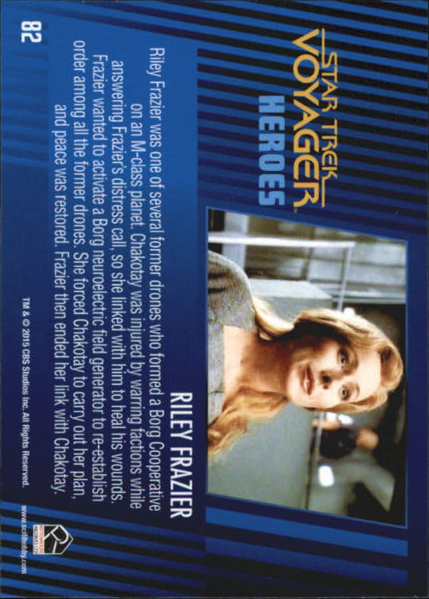 2015 Rittenhouse Star Trek Voyager Heroes and Villains #82 Riley ...