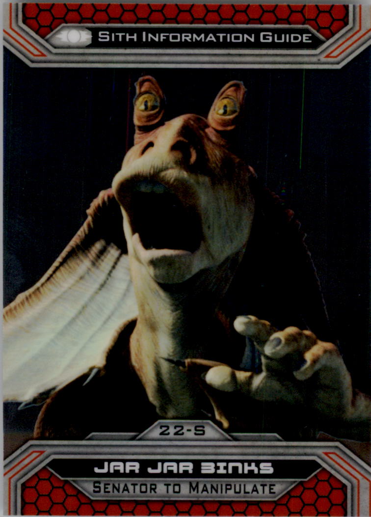 2015 Topps Chrome Star Wars Perspectives Jedi vs. Sith #22S Jar Jar ...