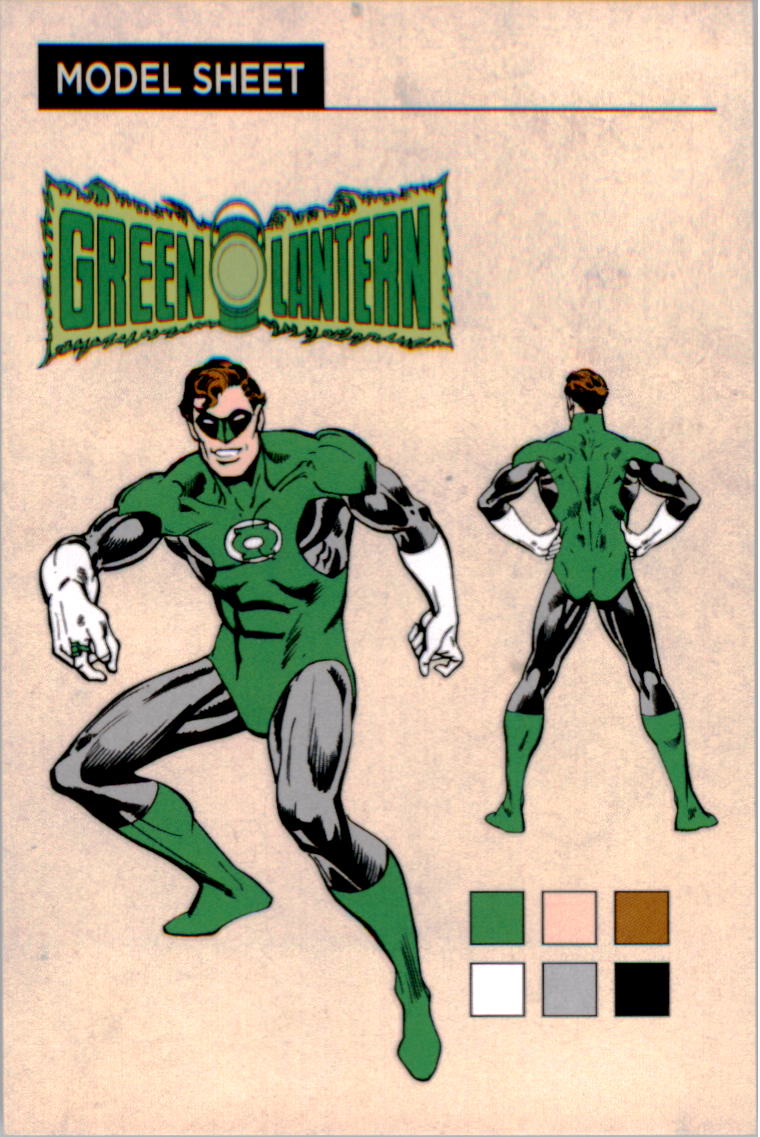 2016 Cryptozoic DC Comics Justice League Model Sheets #MS4 Green ...