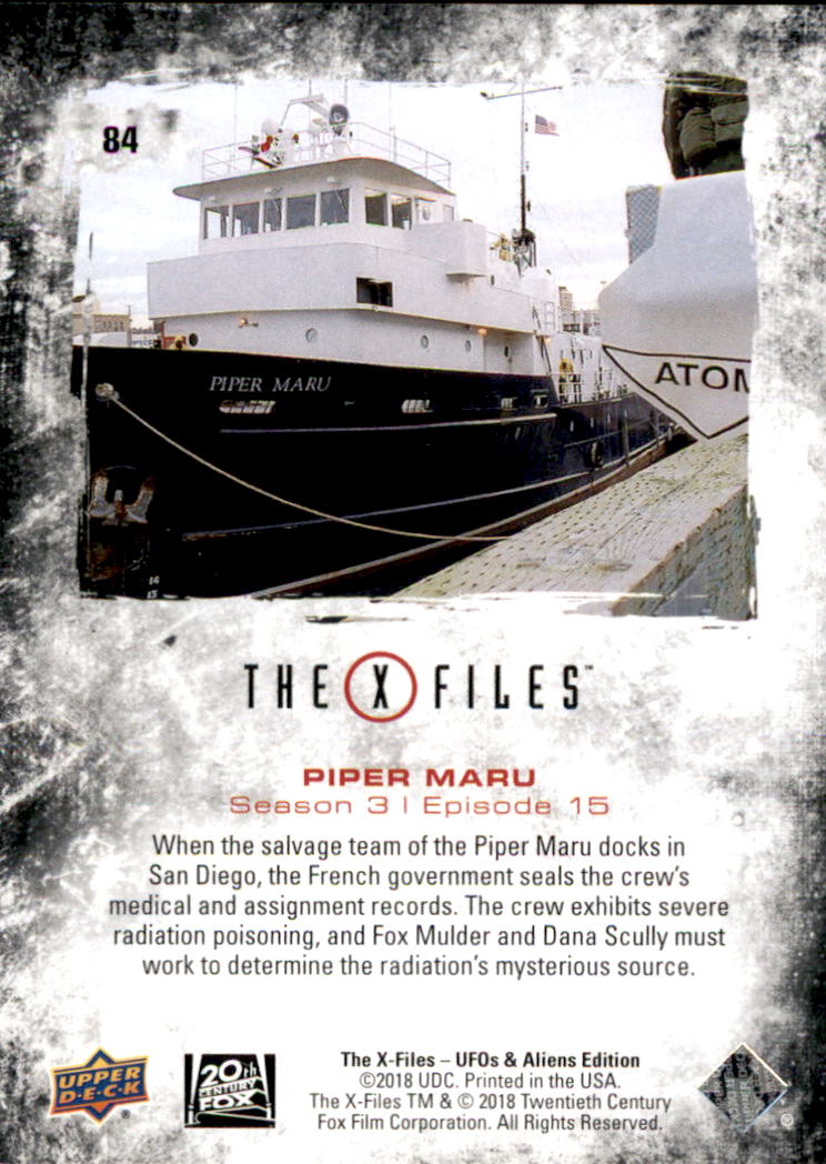 2019 Upper Deck The X-Files UFOs and Aliens #84 Piper Maru - NM-MT