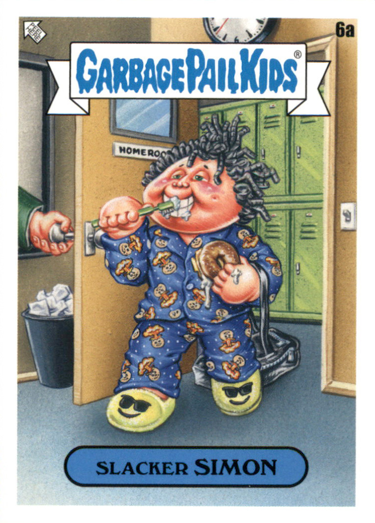 2020 Topps Garbage Pail Kids Late to School #6a Slacker Simon - NM-MT
