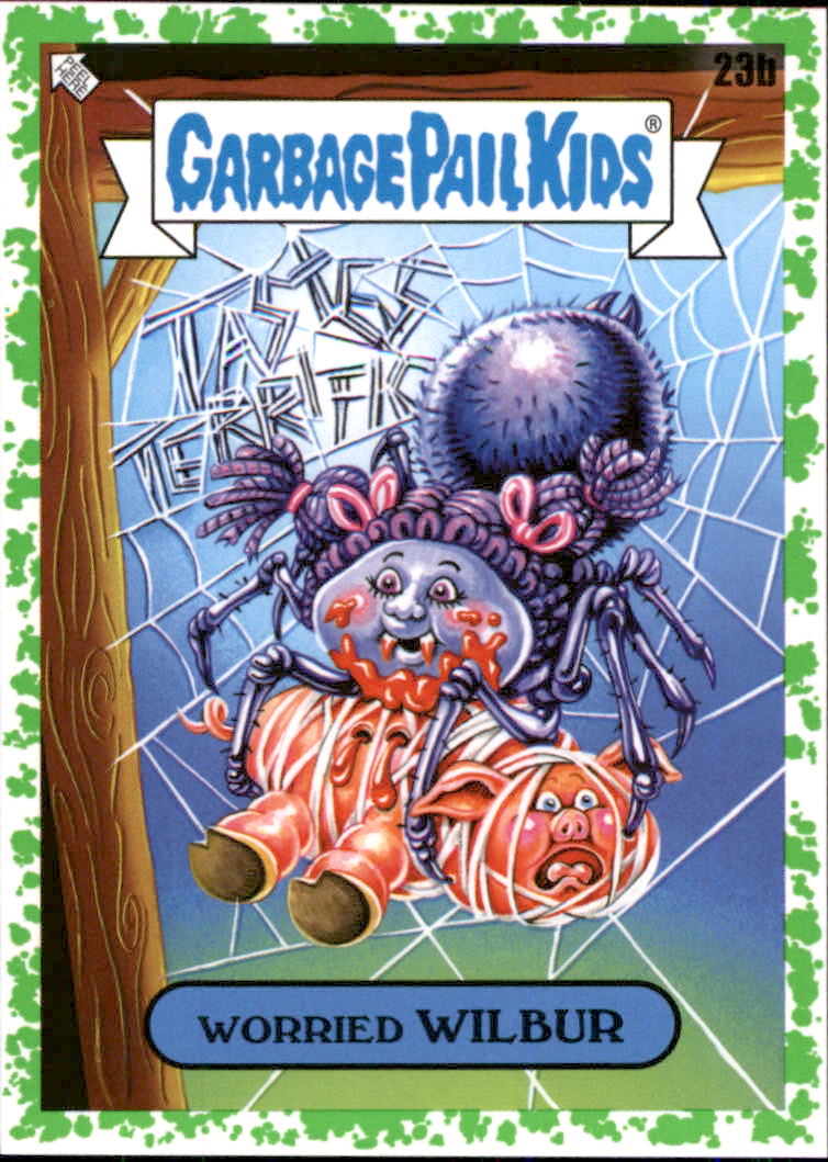 2022 Topps Garbage Pail Kids Book Worms Booger Green #23b Worried ...