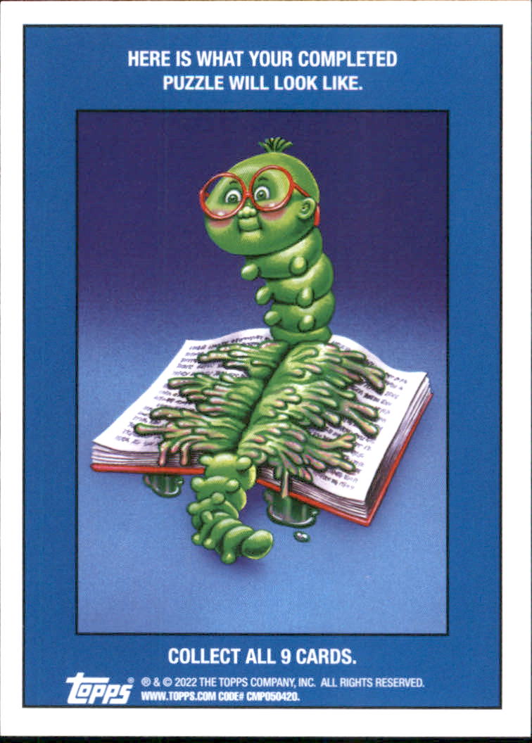 2022 Topps Garbage Pail Kids Book Worms Booger Green #50b Bewitched ...