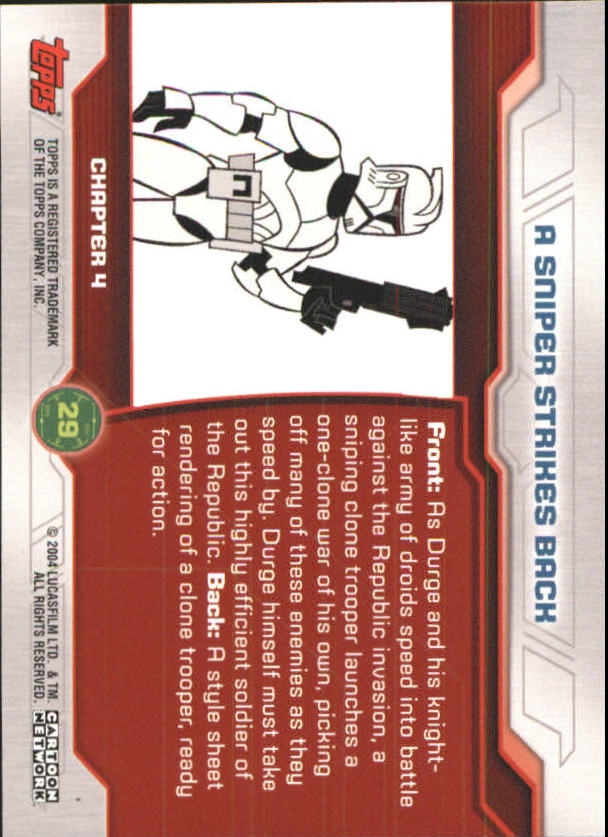 2004 Topps Star Wars Clone Wars #29 A Sniper Strikes Back - NM-MT