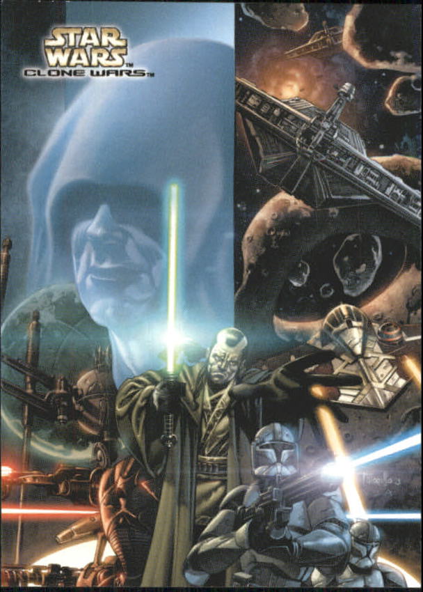 2004 Topps Star Wars Clone Wars Cartoon #88 An Epic Struggle - NM-MT