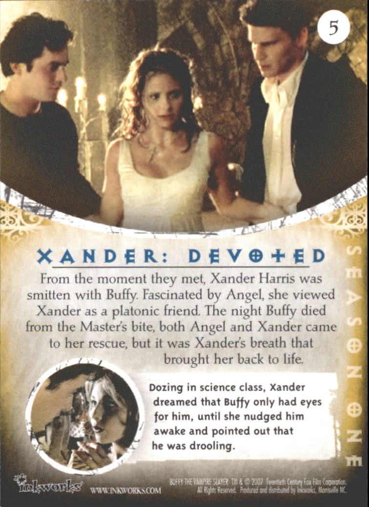 Buffy The Vampire Slayer 10th Anniversary 2007 Inkworks Main Set