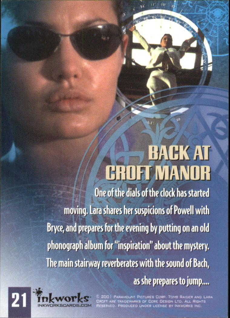 2001 Inkworks Lara Croft Tomb Raider #21 Back At Croft Manor - NM-MT