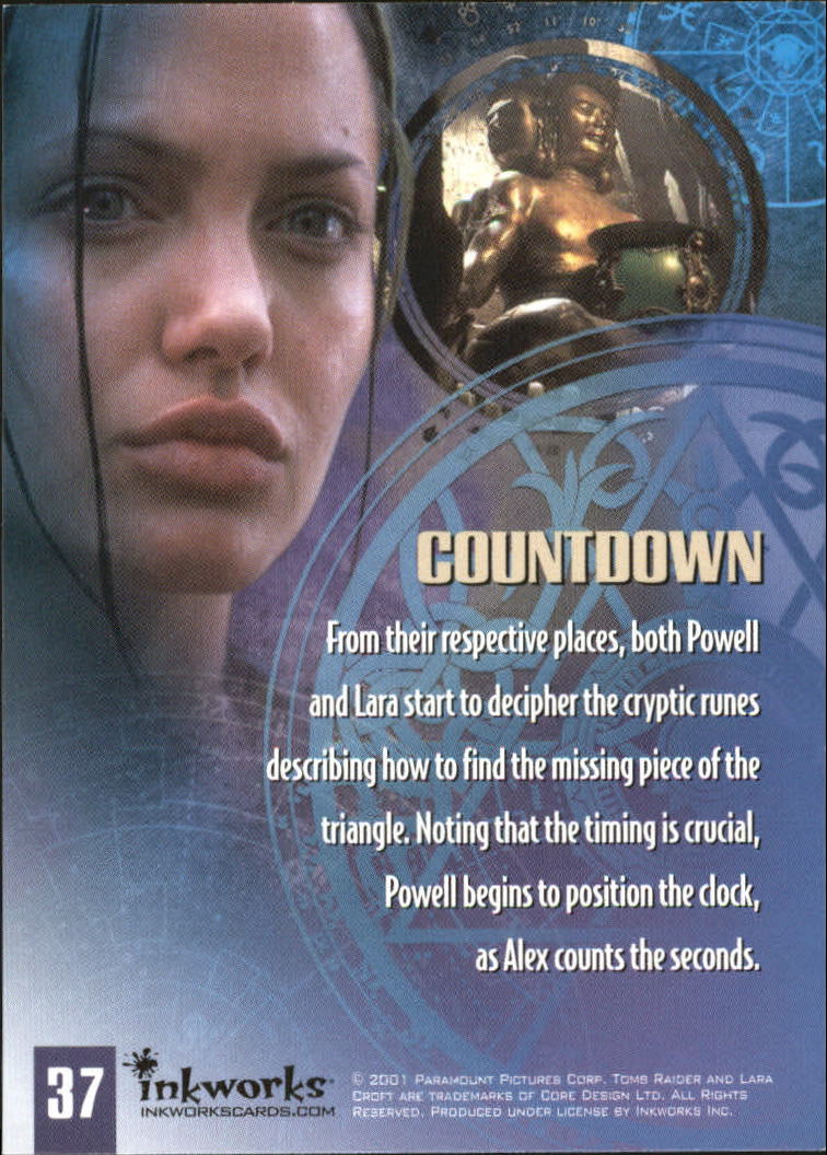 2001 Inkworks Lara Croft Tomb Raider #37 Countdown - A6389 - NM-MT