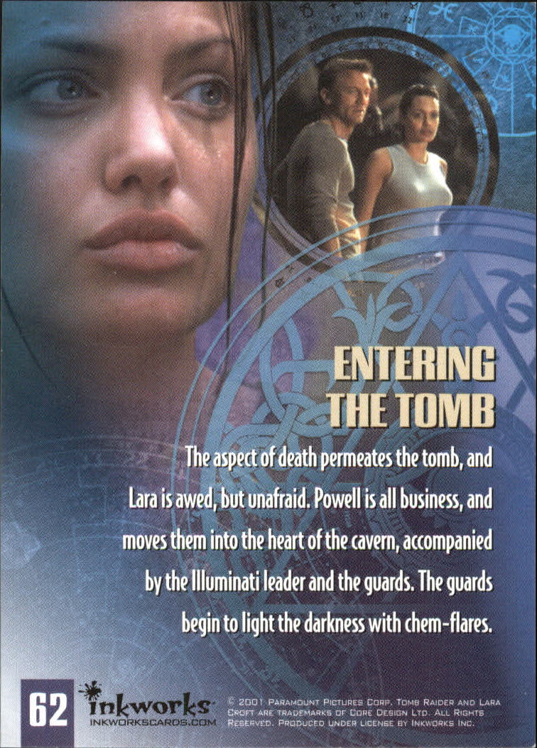 2001 Inkworks Lara Croft Tomb Raider #62 Entering The Tomb - A6389 - NM-MT