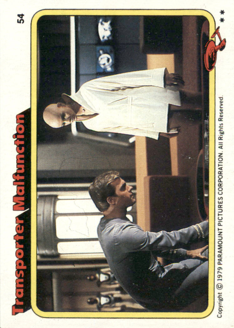 1979 Topps Star Trek The Motion Picture #54 Transporter Malfunction ...
