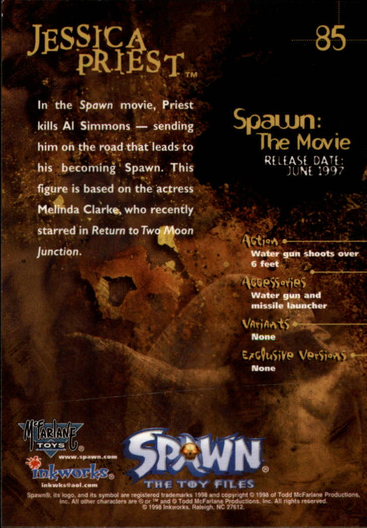 1998 Inkworks Spawn Toy Files #85 Jessica Priest - NM-MT