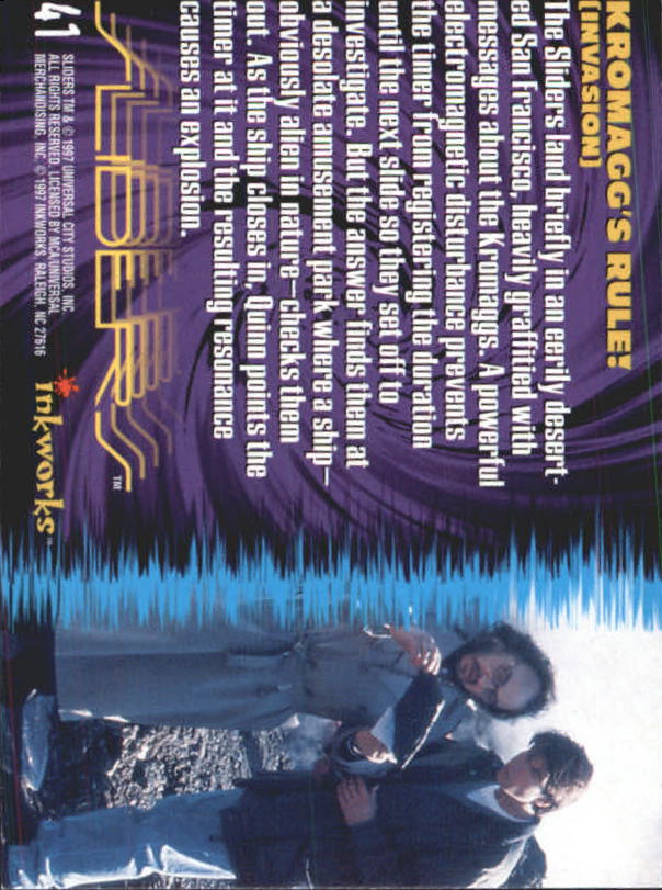 1997 Inkworks Sliders #41 Kromaggs Rule! - NM-MT