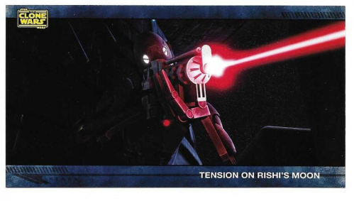 2009 Topps Widevision Star Wars Clone Wars #17 Tension on Rishi's Moon ...