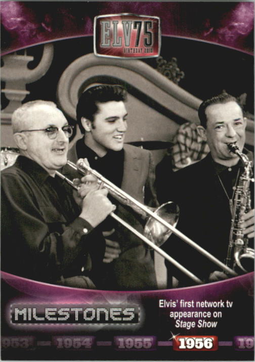 2010 Press Pass Elvis Milestones #11 Elvis' first network tv appearance ...