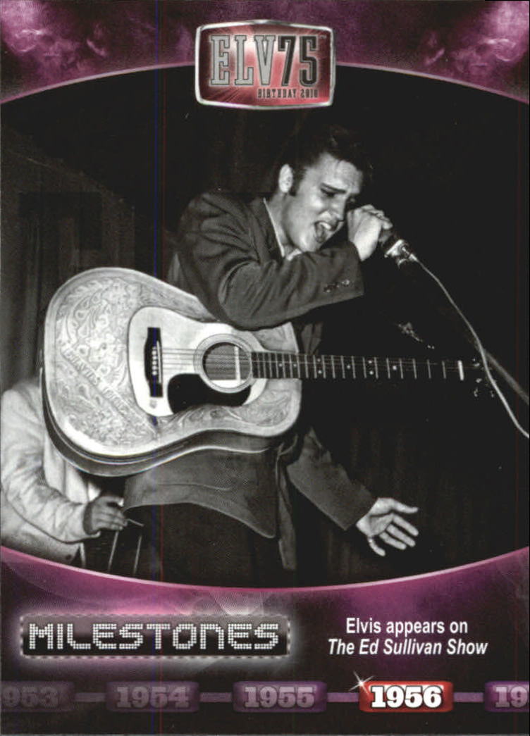 2010 Press Pass Elvis Milestones 75th Birthday #18 Elvis on The Ed ...