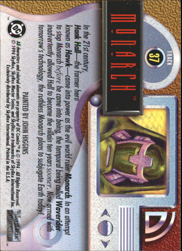 1994 SkyBox DC Master Series #37 Monarch - NM-MT