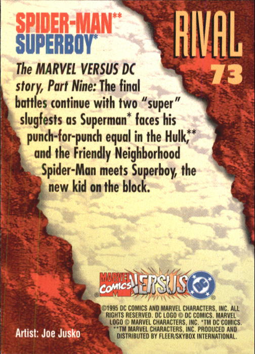 1995 DC Versus Marvel #73 Spider-Man vs. Superboy - NM-MT