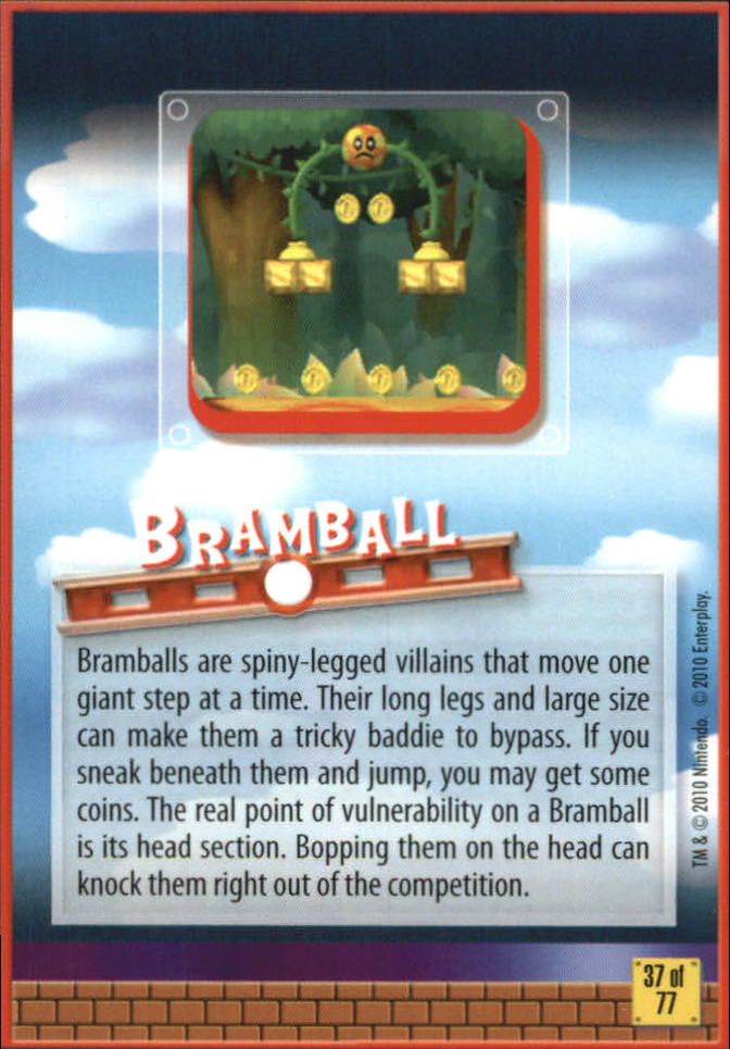 2010 Enterplay Super Mario Bros. Wii #37 Bramball - NM-MT