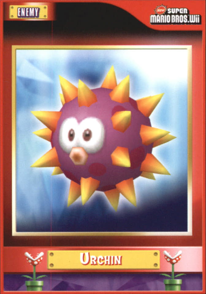 2010 Enterplay Super Mario Bros. Wii #40 Urchin - NM-MT