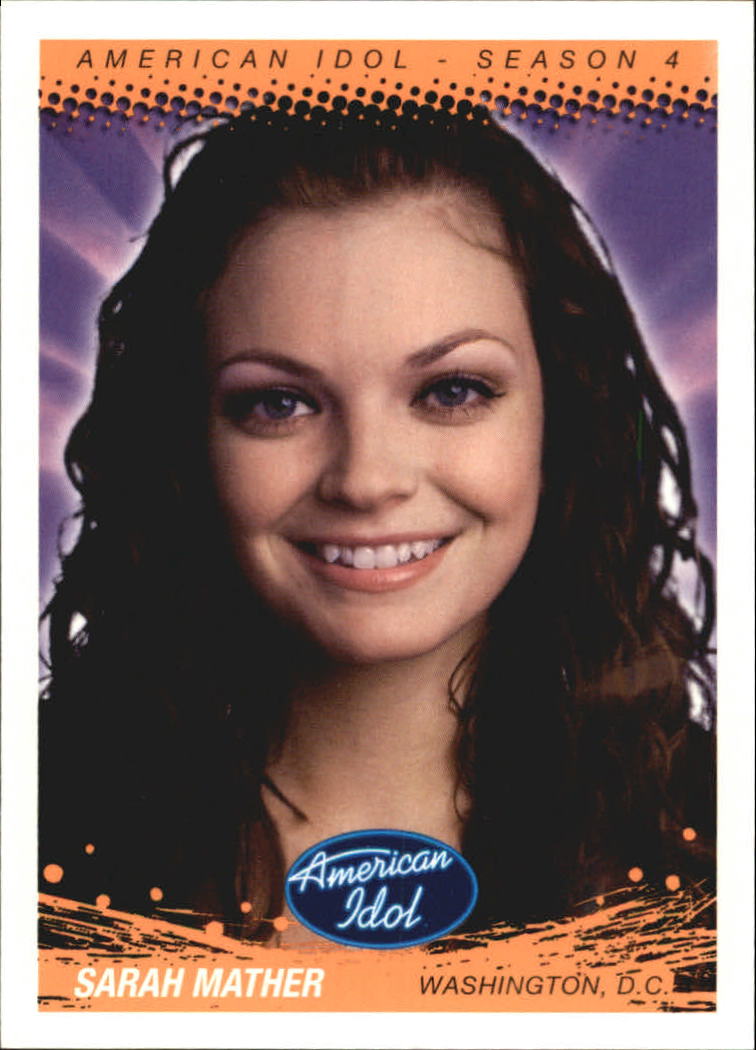 2005 Fleer American Idol Season Four #14 Sarah Mather - NM-MT - Burbank ...