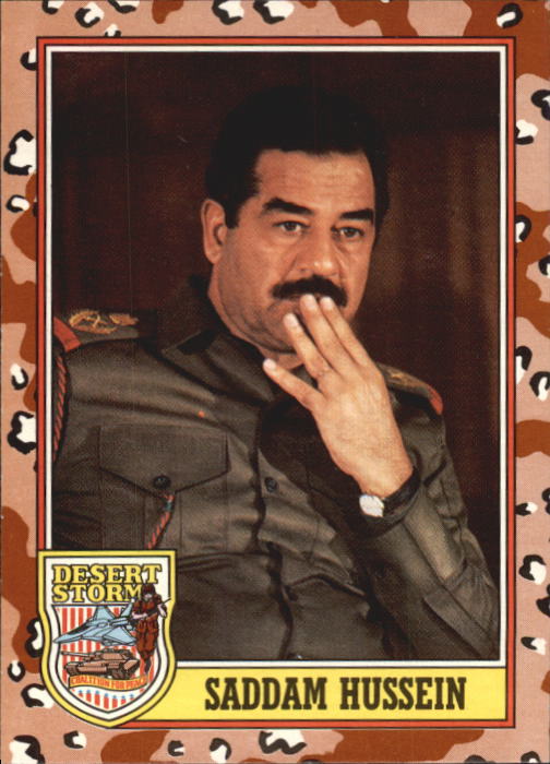 1991 Topps Desert Storm #189 Saddam Hussein - NM-MT