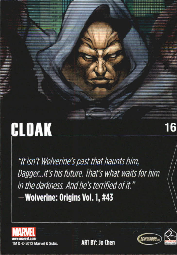 2012 Marvel Greatest Heroes #16 Cloak - NM