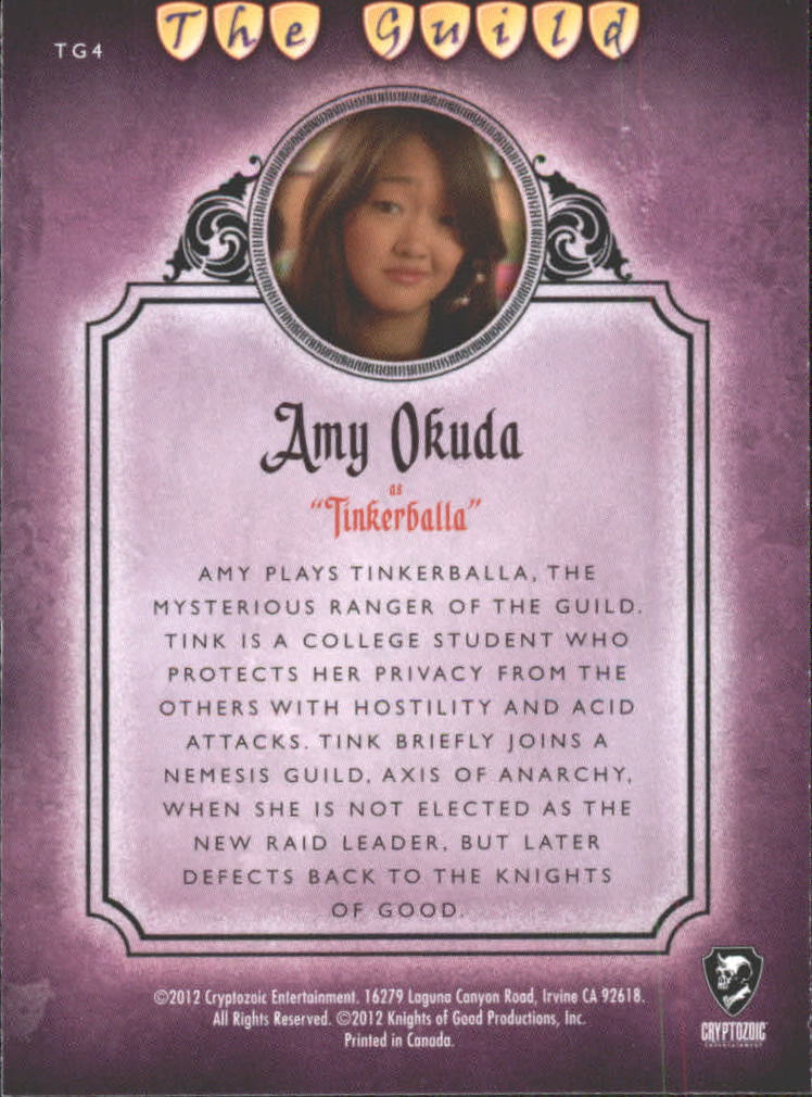 2012 Cryptozoic The Guild Seasons One Through Three Characters #TG4 Amy ...
