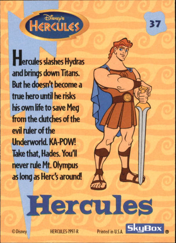 1997 SkyBox Disney's Hercules #37 Hercules - NM-MT