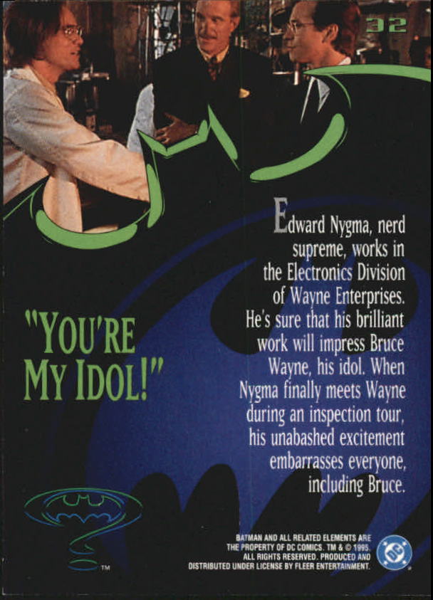 1995 Fleer Ultra Batman Forever #32 You're My Idol - B1790 - NM-MT