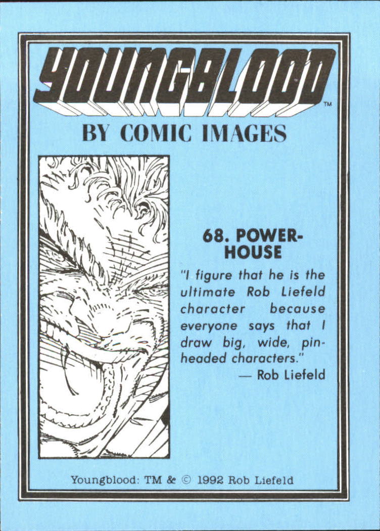 1992 Comic Images Youngblood #68 Powerhouse - NM-MT