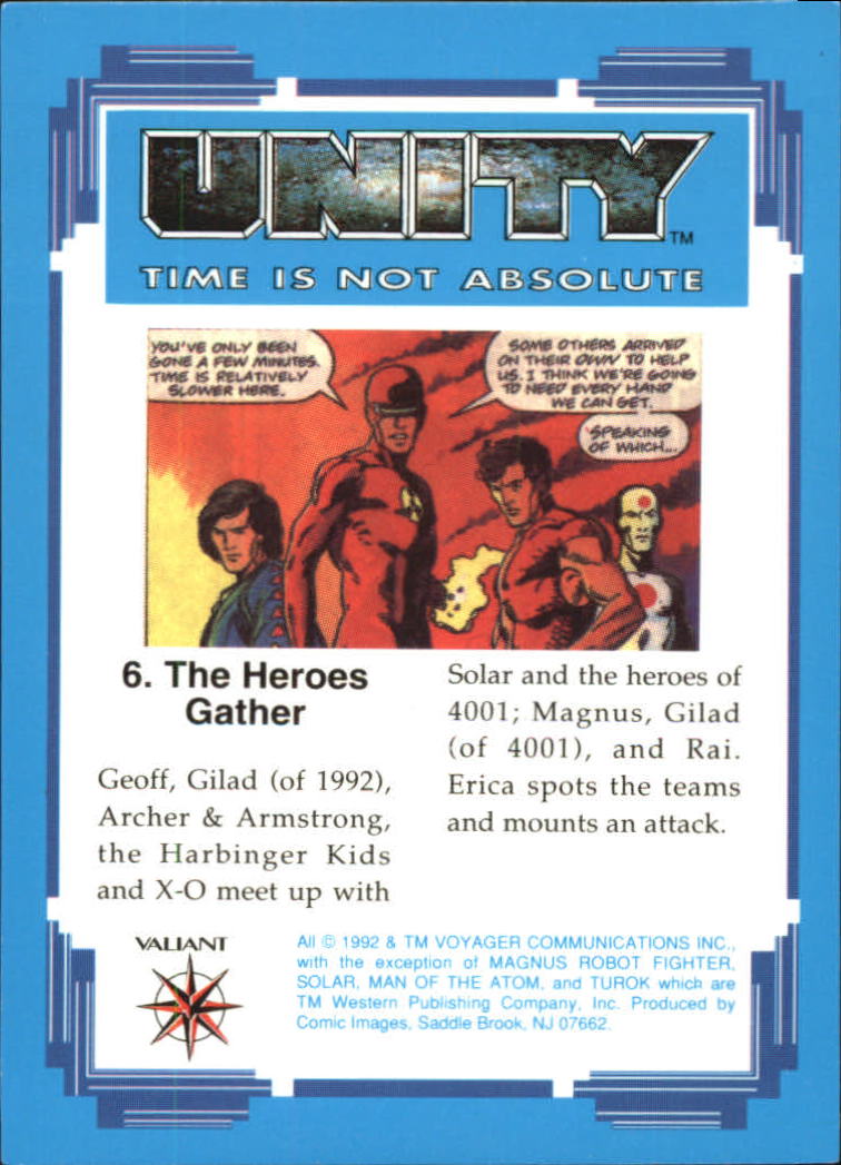 1992 Comic Images Unity #6 The Heroes Gather - NM-MT - AU Sports ...