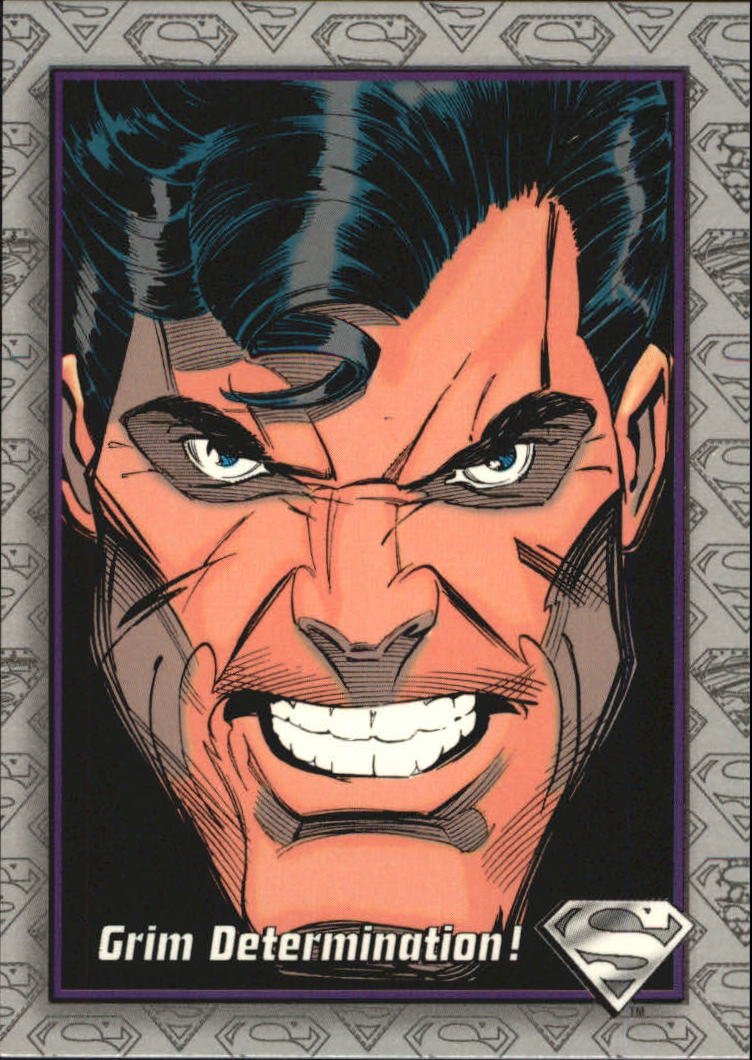 1993 SkyBox Return of Superman #57 Grim Determination - EX-MT