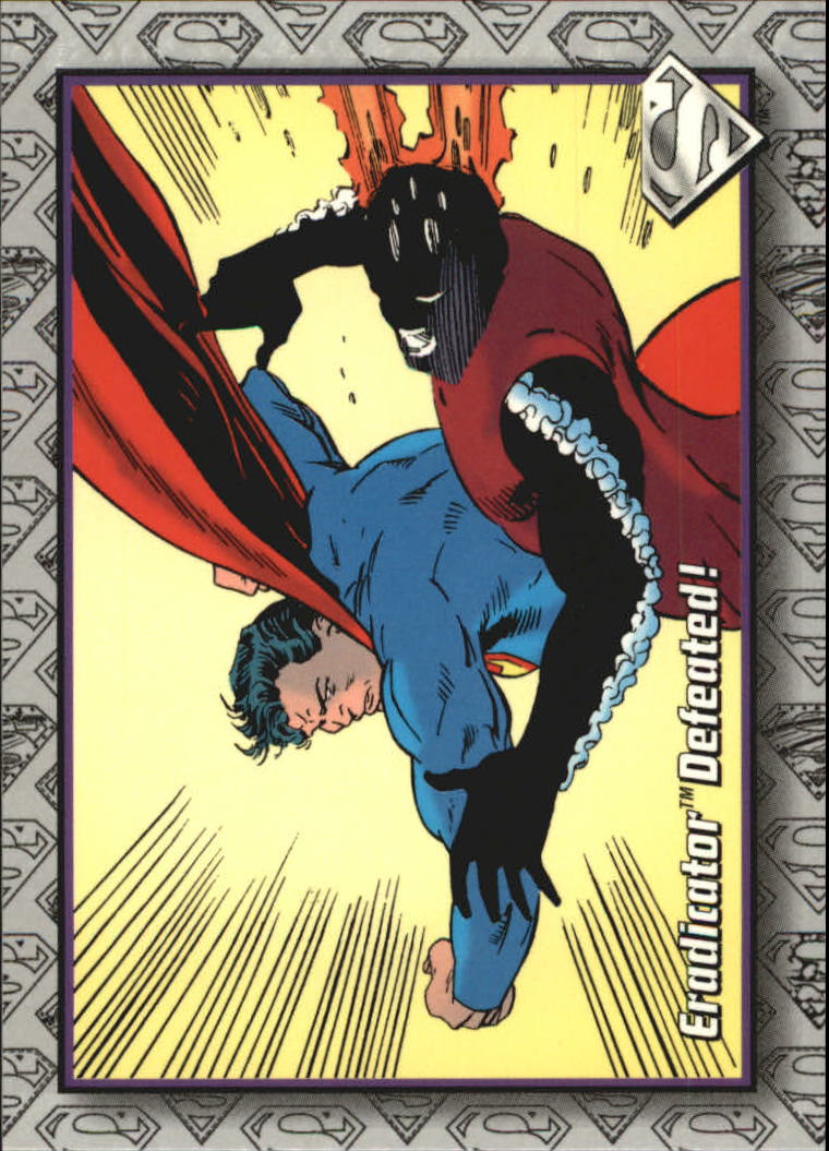 1993 SkyBox Return of Superman #84 Eradicator Defeated - NM-MT