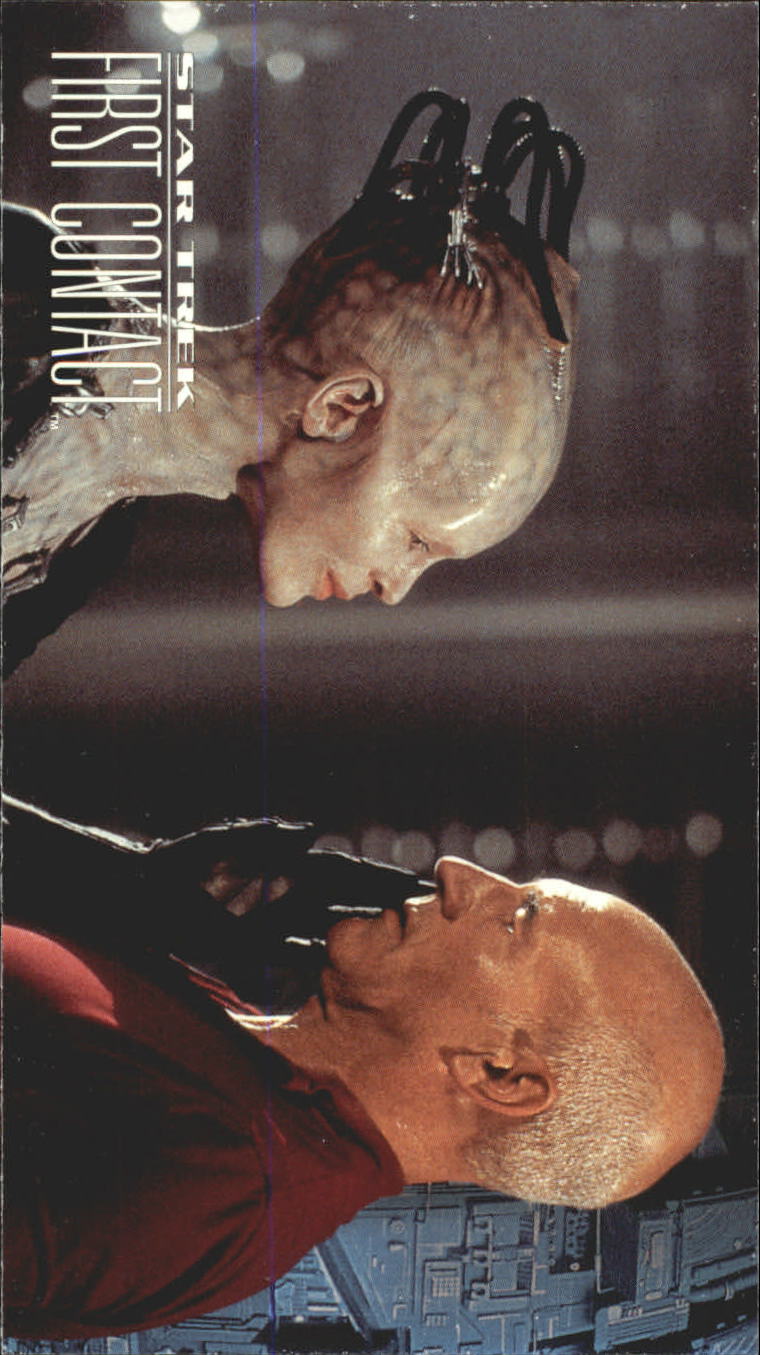1996 Fleer SkyBox Star Trek First Contact #49 Captain Jean-Luc Picard ...