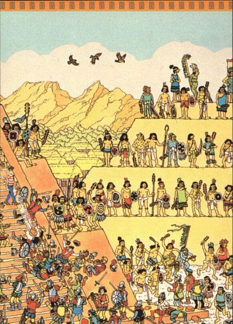1991 Mattel Where's Waldo? #42 a pyramid-like structure is now within ...