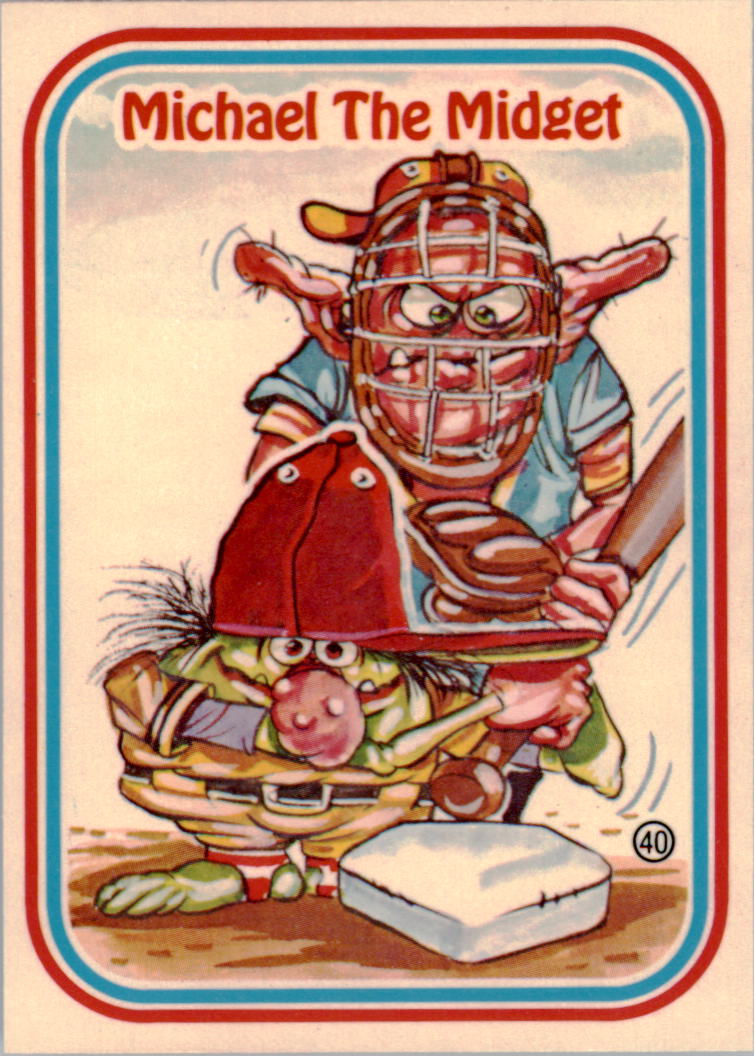 1988 Donruss Awesome All-Stars #40B Michael The Midget Puzzle Back - EX-MT