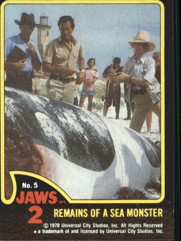 1978 Topps Jaws 2 #5 Remains of a Sea Monster - NM - 7th Inning Stretch ...