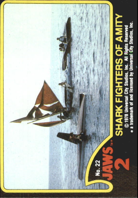 1978 Topps Jaws 2 #22 Shark Fighters of Amity - NM-MT