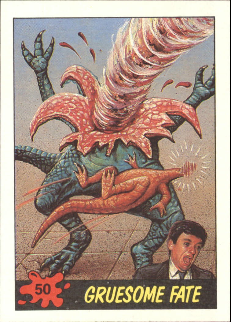 1988 Topps Dinosaurs Attack #50 Gruesome Fate - A5906 - NM-MT