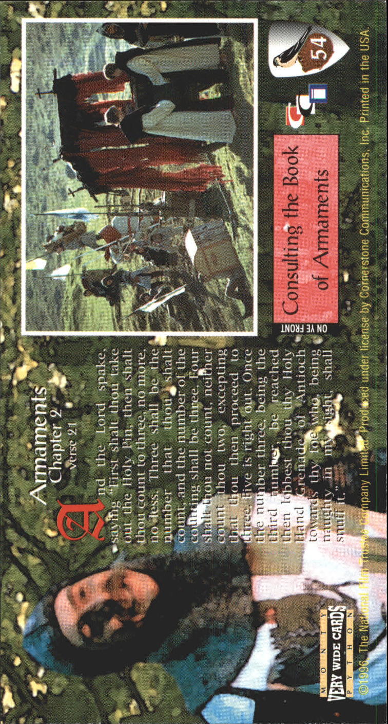 1996 Cornerstone Monty Python and the Holy Grail #54 Consulting the ...